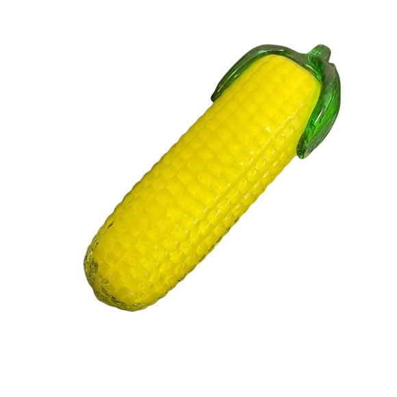 Art | Murano Style Hand Blown Glass Corn On The Cob Figurine Art Glass ...